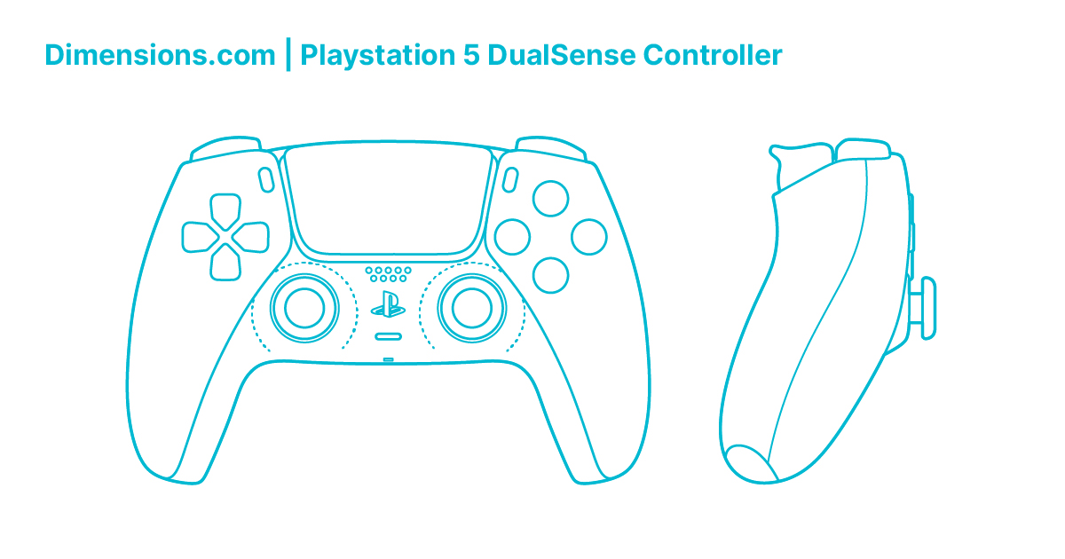 DualShock Controller Dimensions Drawings 45 OFF