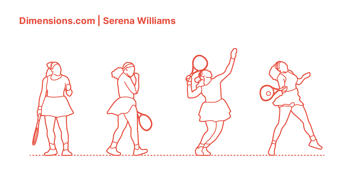 Serena Williams Dimensions & Drawings | Dimensions.com