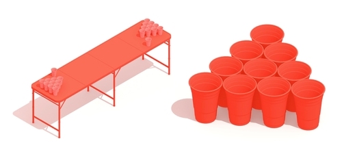 Beer Pong | Beirut Dimensions & Drawings | Dimensions.com