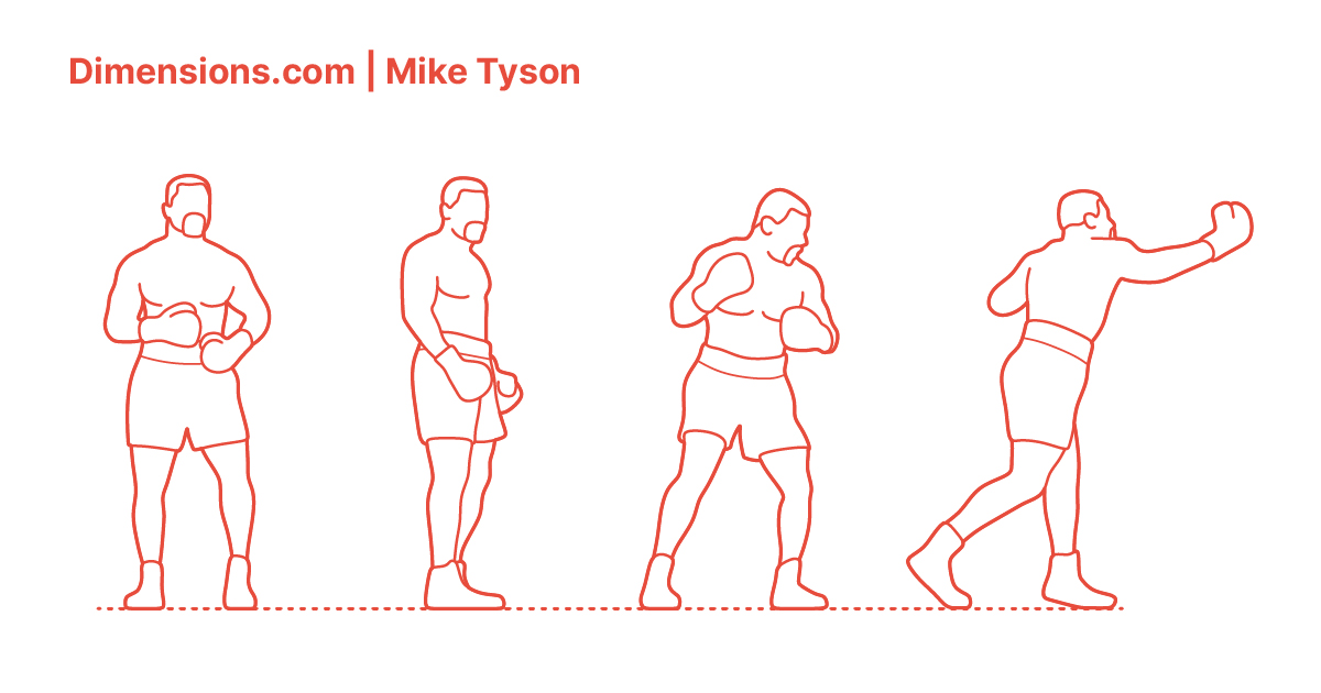 Mike Tyson Dimensions & Drawings | Dimensions.com