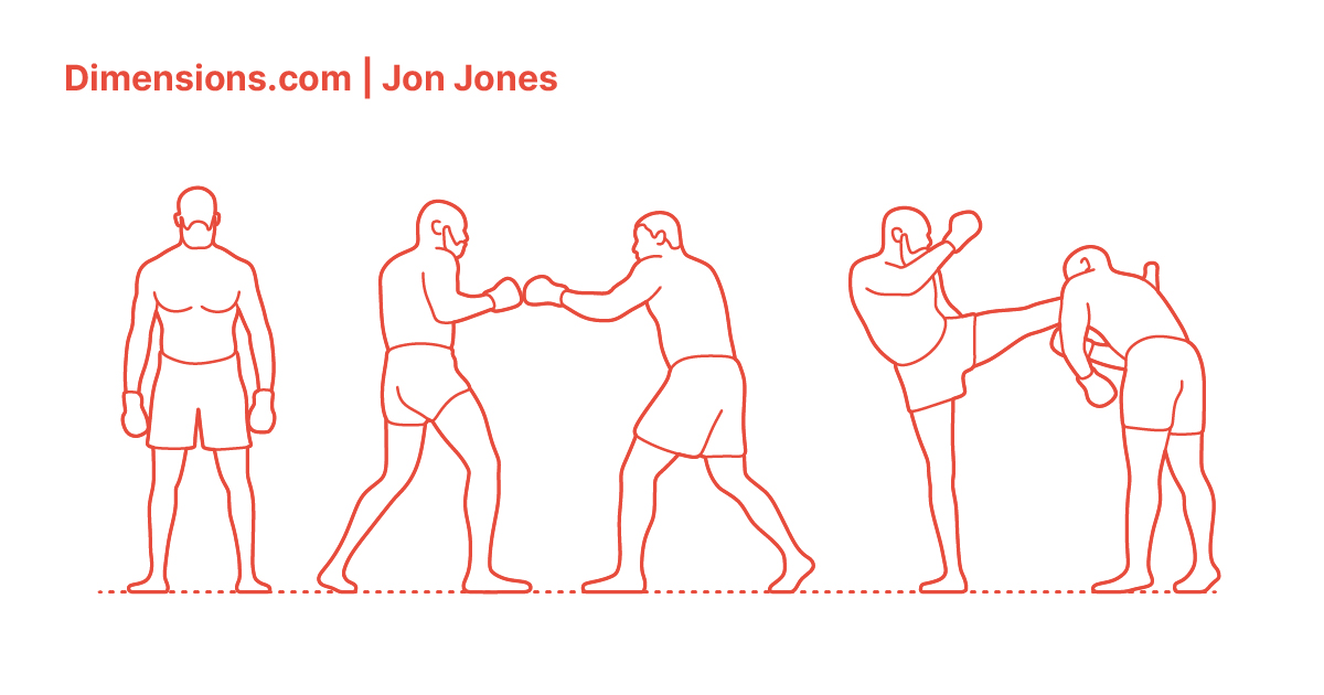 Jon Jones Dimensions & Drawings | Dimensions.com