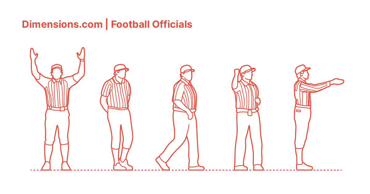 Football Officials Dimensions & Drawings | Dimensions.com