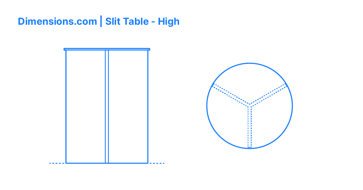 Slit Table - High Dimensions & Drawings | Dimensions.com