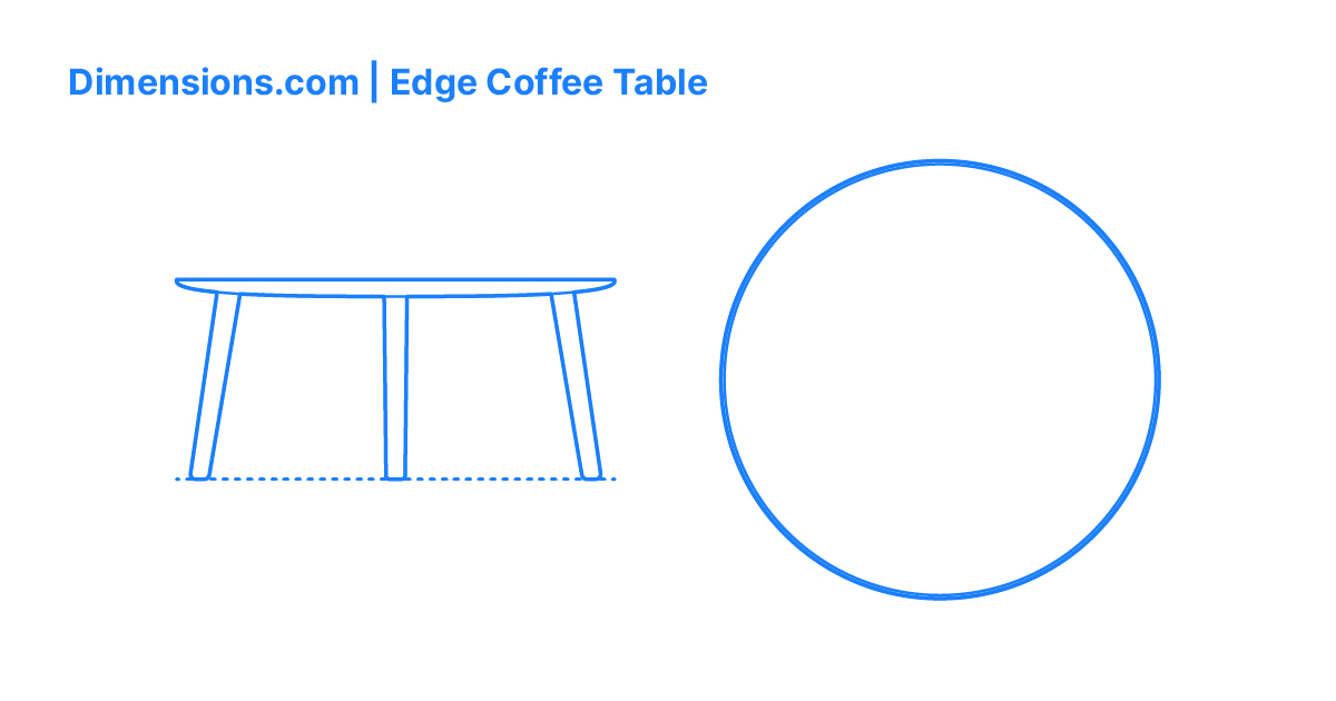 Edge Coffee Table Dimensions & Drawings | Dimensions.com