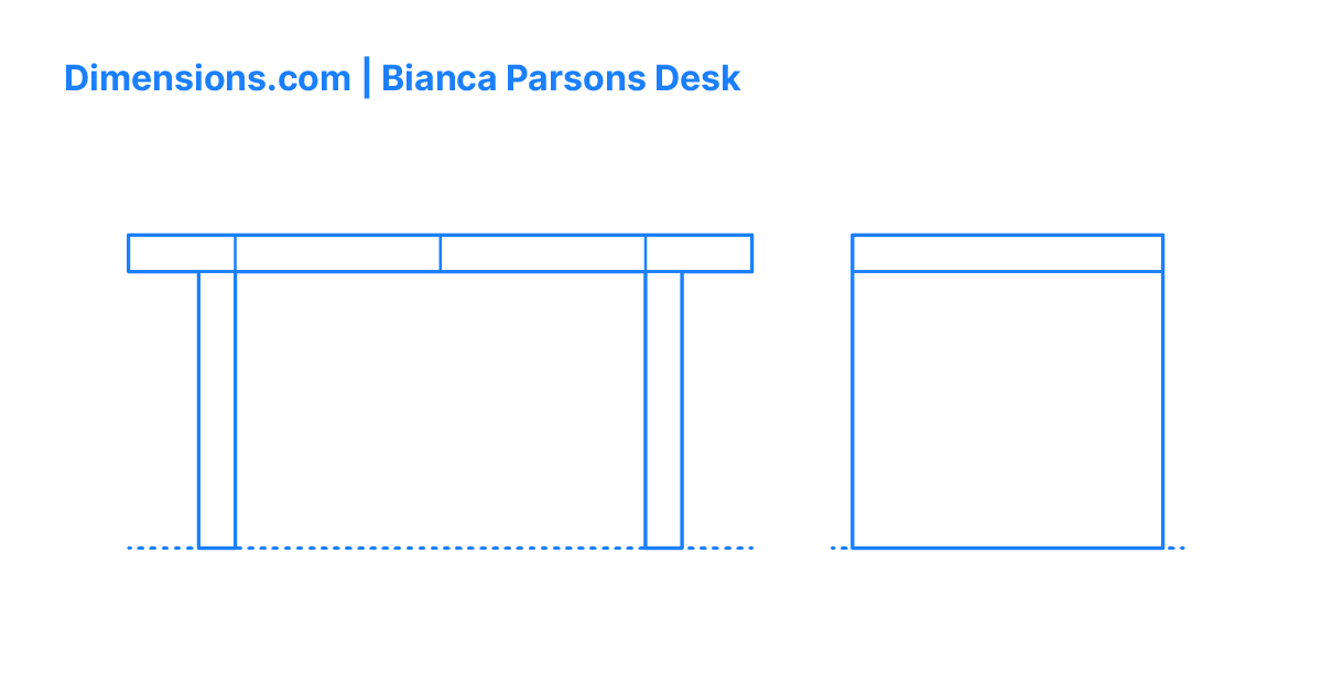 Bianca Parsons Desk Dimensions & Drawings | Dimensions.com