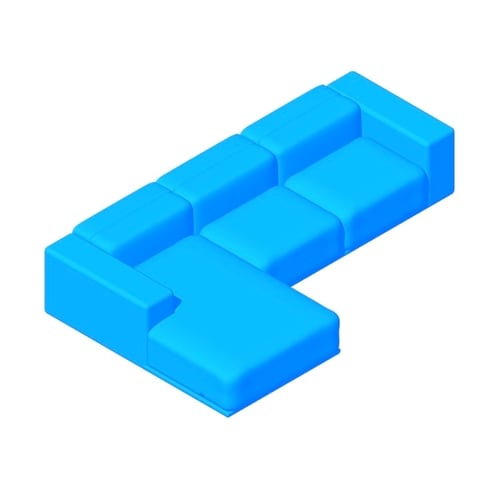 Vesper Queen Sleeper Sofa Dimensions & Drawings | Dimensions.com