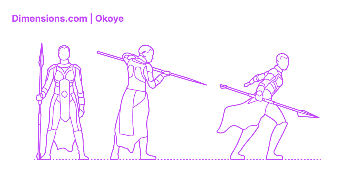 Okoye Dimensions & Drawings | Dimensions.com