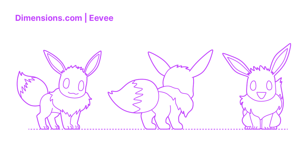 Eevee Dimensions & Drawings | Dimensions.com