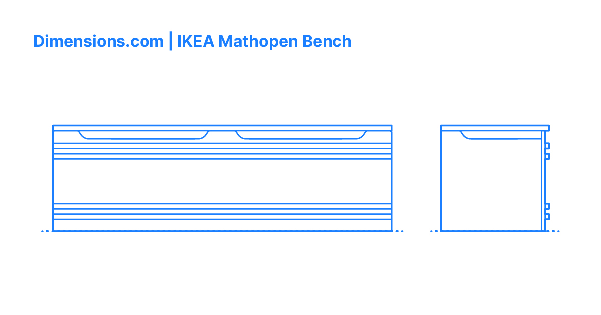 IKEA Mathopen Bench Dimensions & Drawings | Dimensions.com
