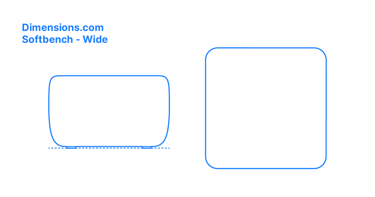 Softbench - Wide Dimensions & Drawings | Dimensions.com
