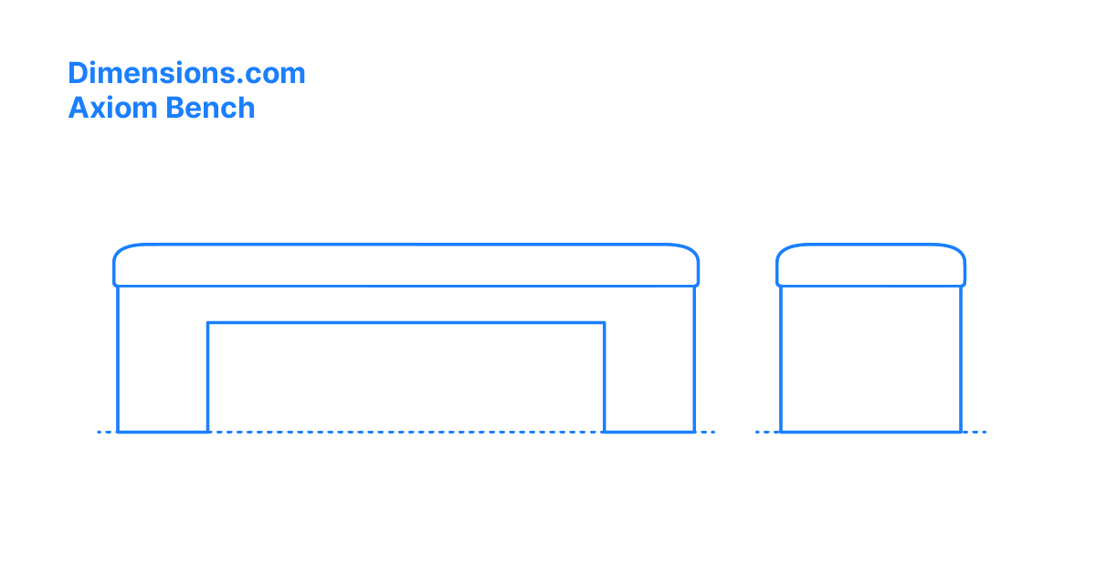 Axiom Bench Dimensions & Drawings | Dimensions.com