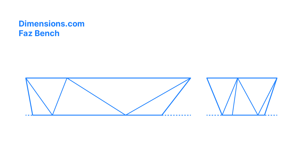 Faz Bench Dimensions & Drawings | Dimensions.com