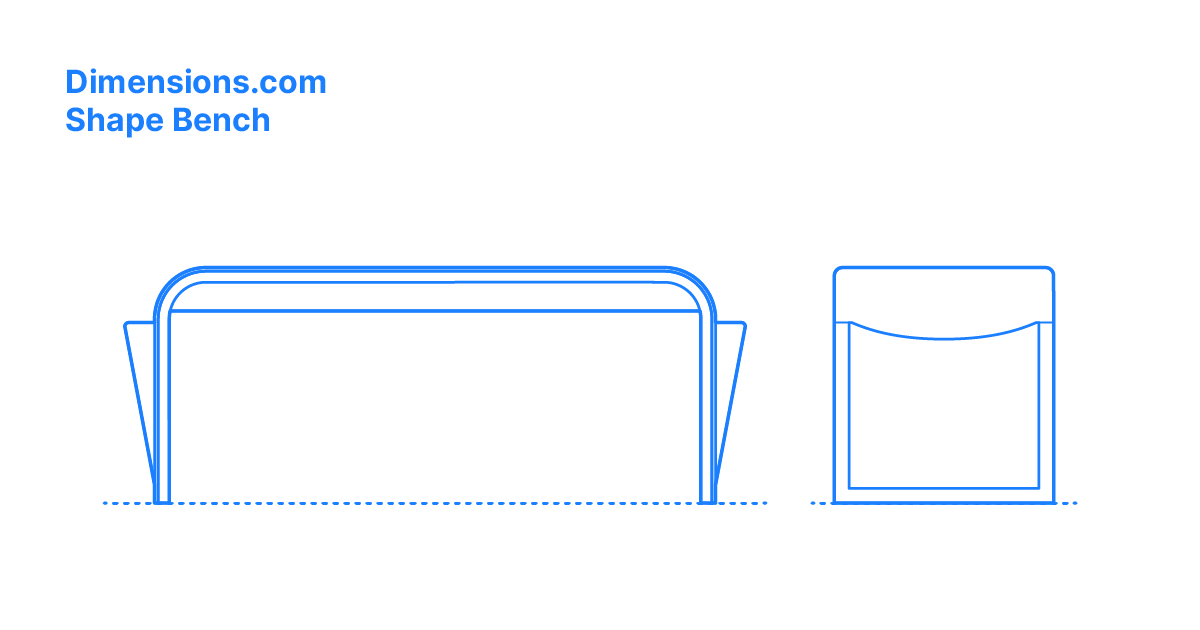 Shape Bench Dimensions & Drawings | Dimensions.com
