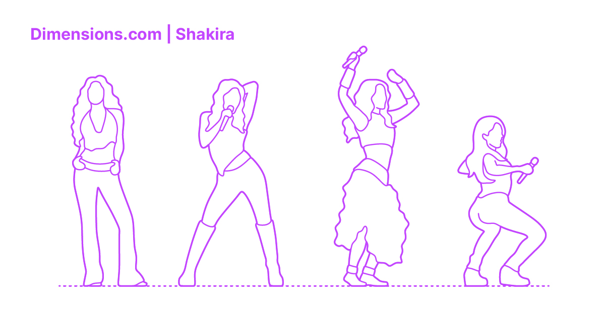 Shakira Dimensions & Drawings | Dimensions.com