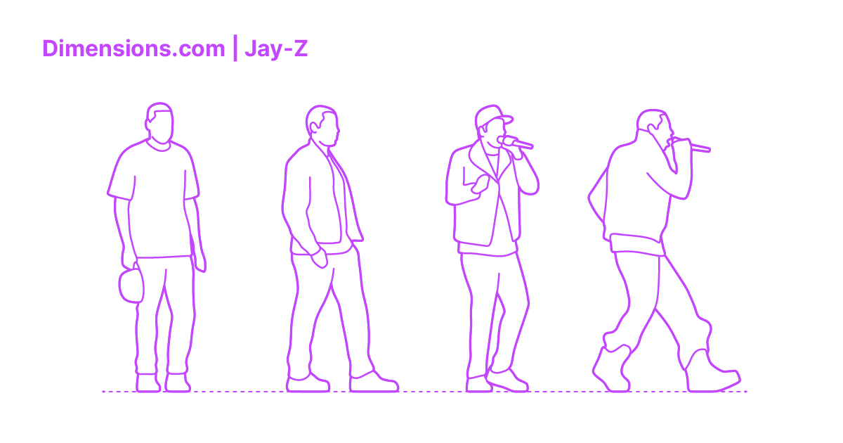 Jay-Z Dimensions & Drawings | Dimensions.com