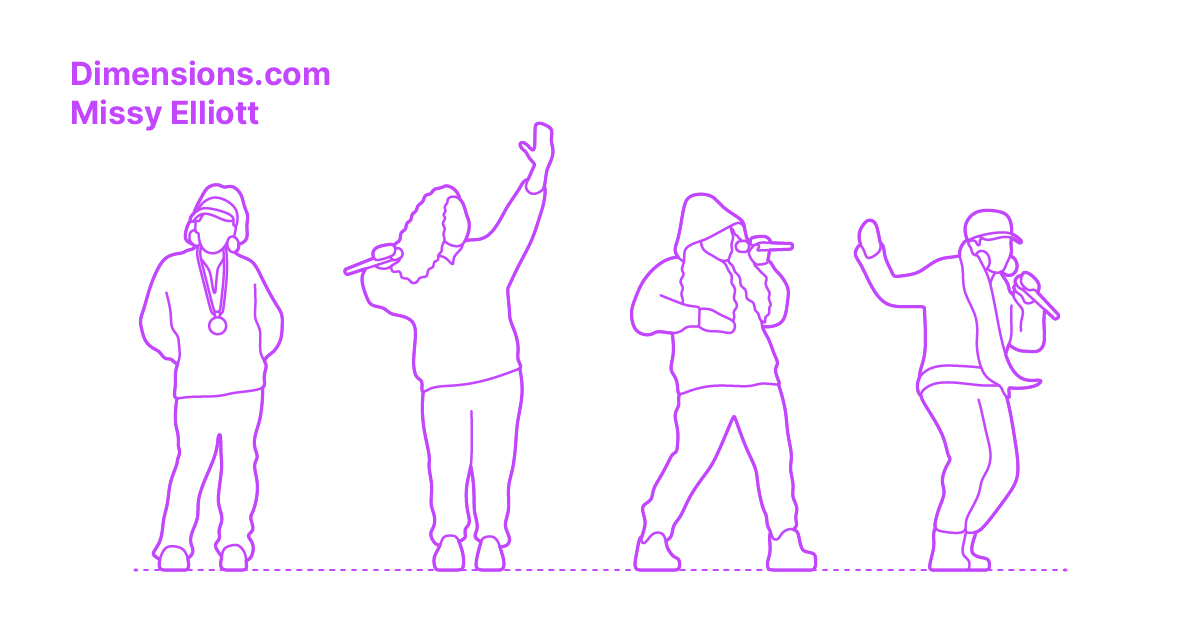 Missy Elliott Dimensions & Drawings | Dimensions.com