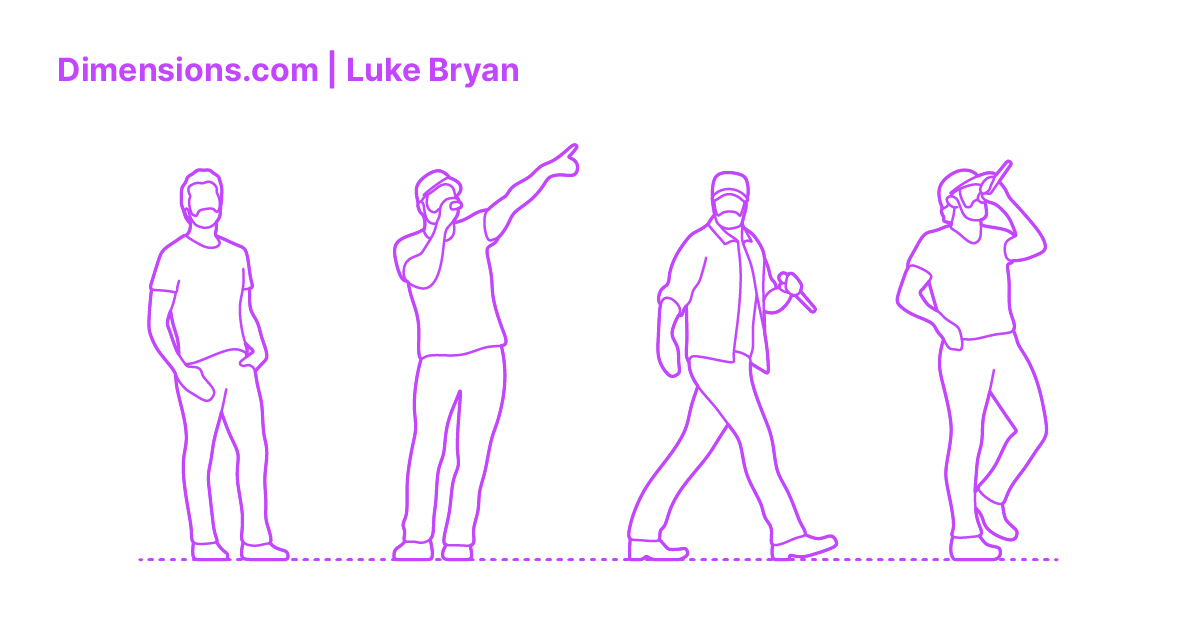 Luke Bryan Dimensions & Drawings | Dimensions.com