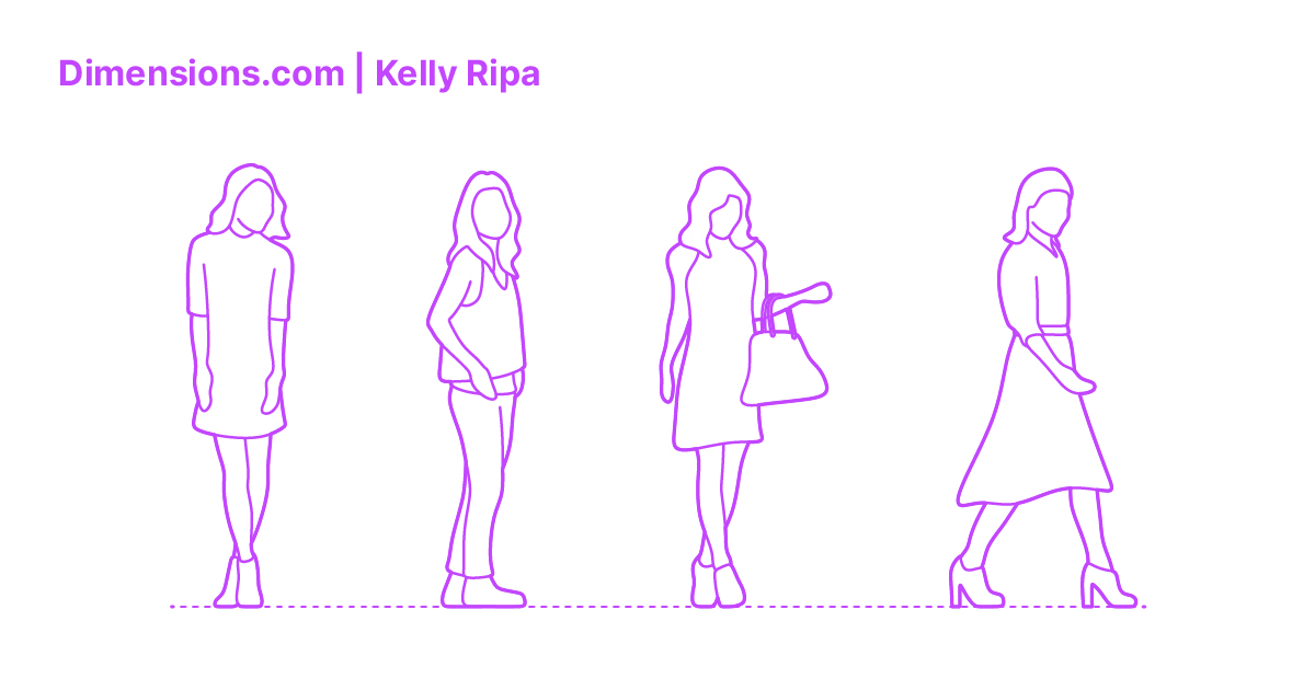 Kelly Ripa Dimensions & Drawings | Dimensions.com