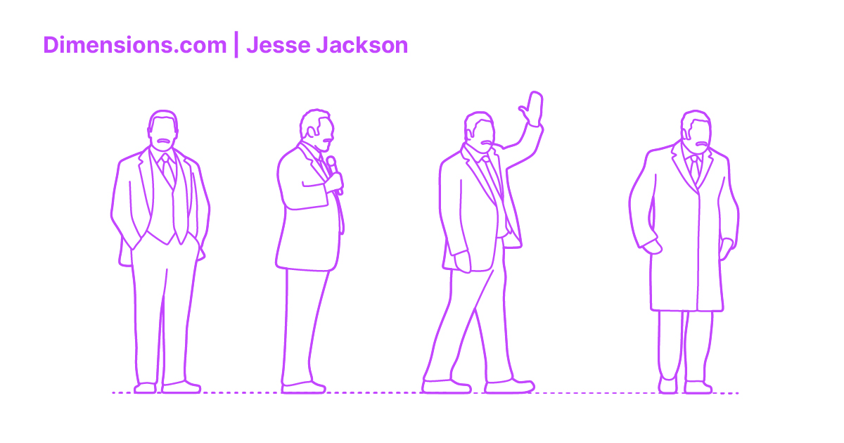 Jesse Jackson Dimensions & Drawings | Dimensions.com
