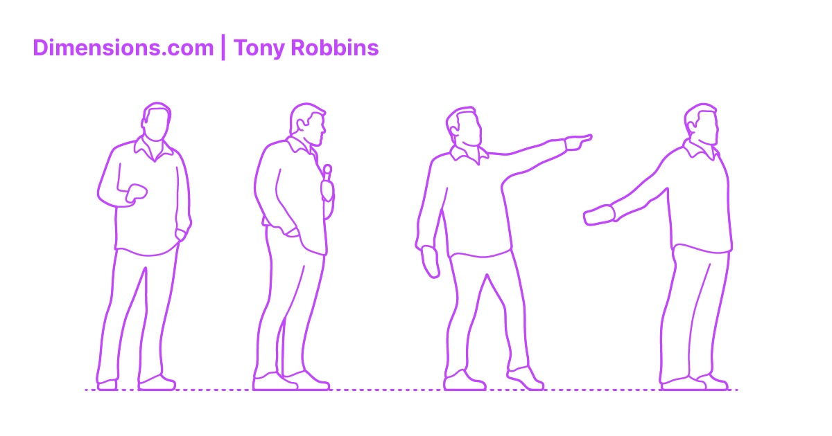 Tony Robbins Dimensions & Drawings | Dimensions.com