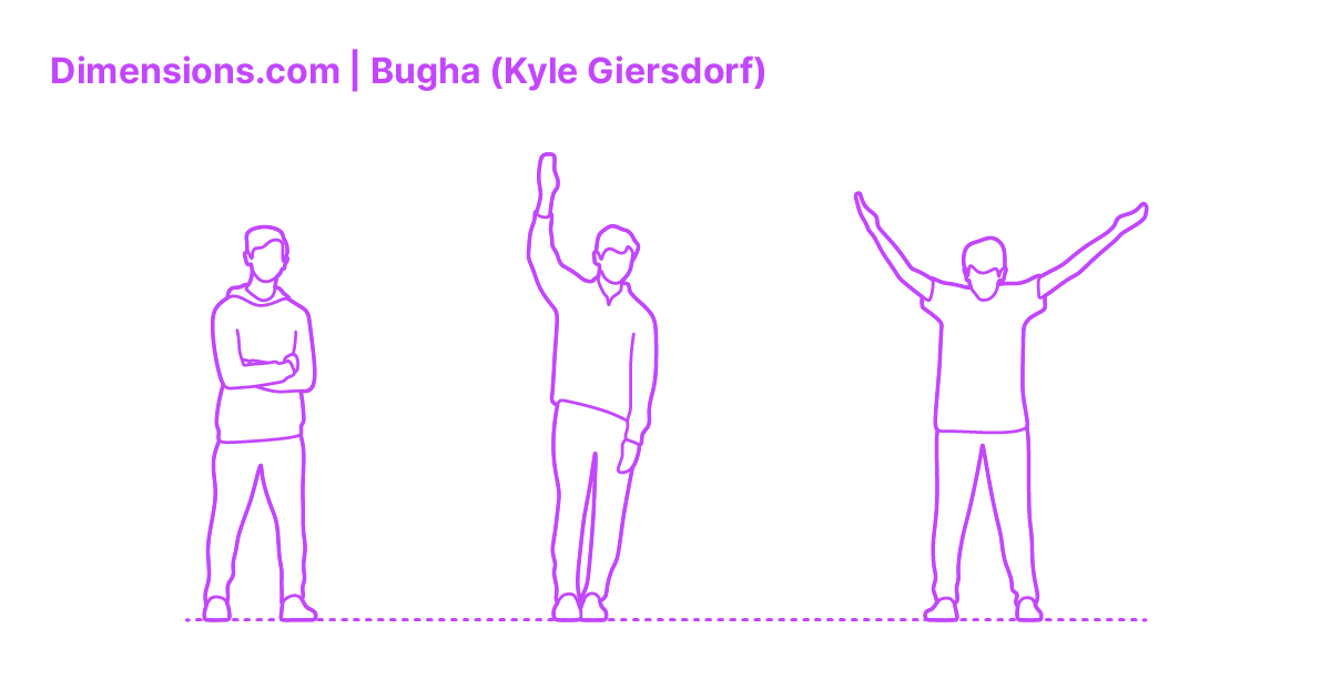 Bugha (Kyle Giersdorf) Dimensions & Drawings | Dimensions.com