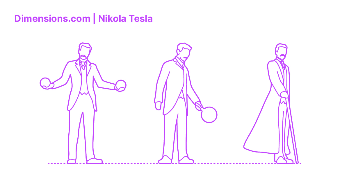Nikola Tesla Dimensions & Drawings | Dimensions.com