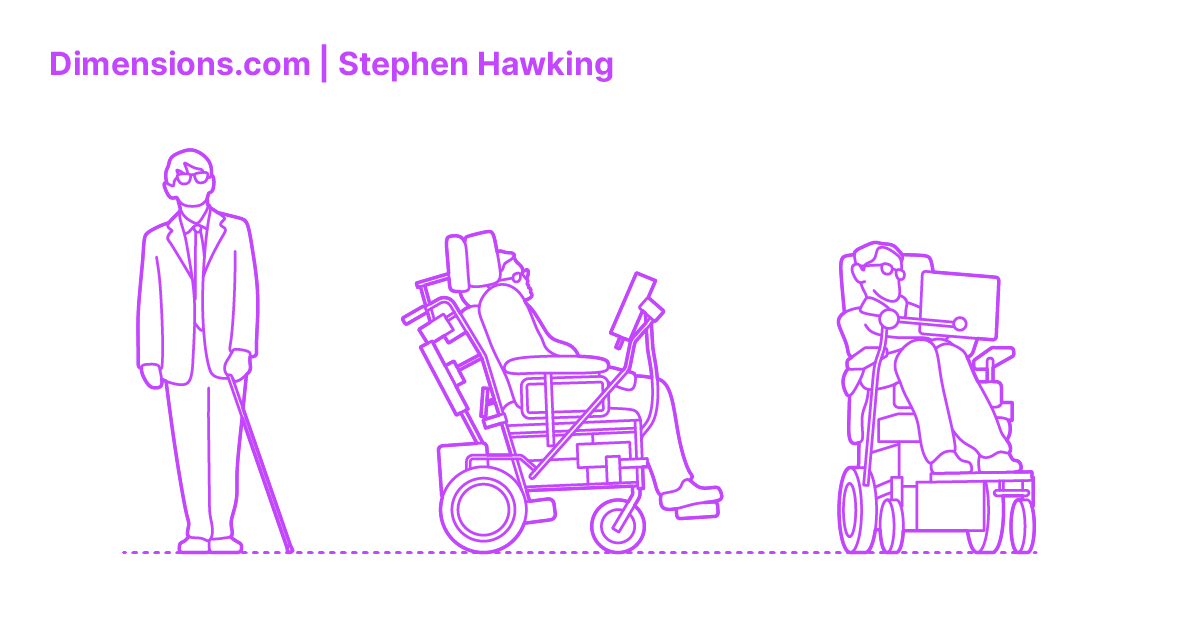 Stephen Hawking Dimensions & Drawings | Dimensions.com