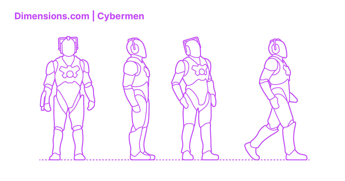 Cybermen Dimensions & Drawings | Dimensions.com