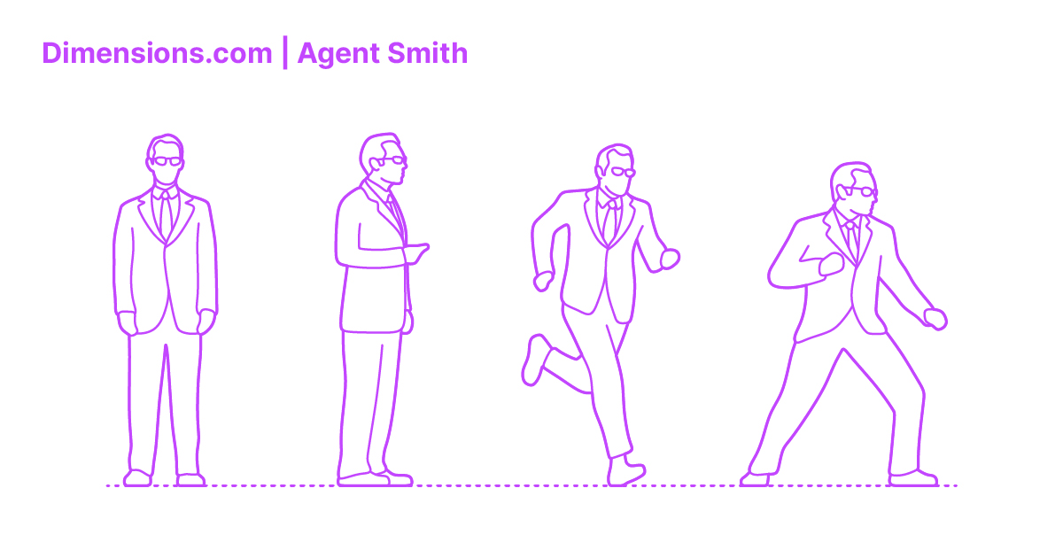 Agent Smith Dimensions & Drawings | Dimensions.com