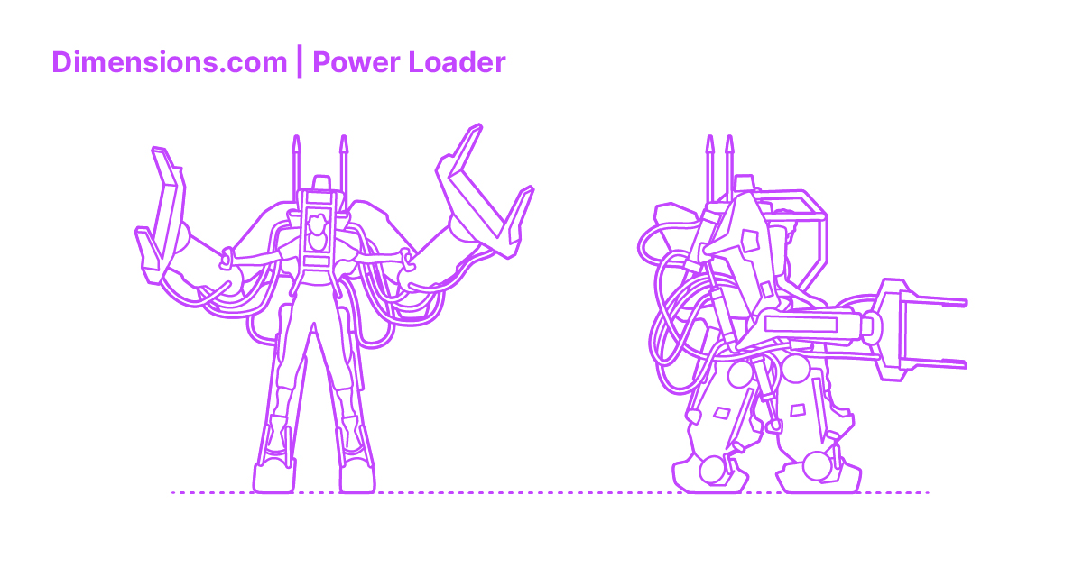 Power Loader | P-5000 Powered Work Loader Dimensions & Drawings ...