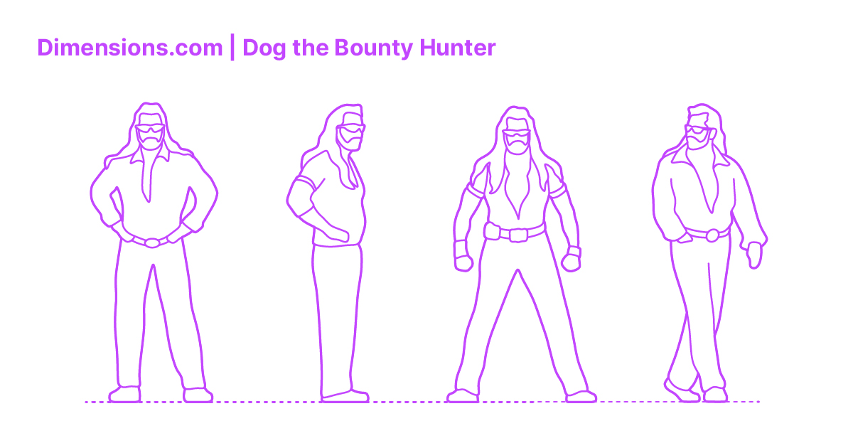 Dog the Bounty Hunter (Duane Chapman) Dimensions & Drawings ...
