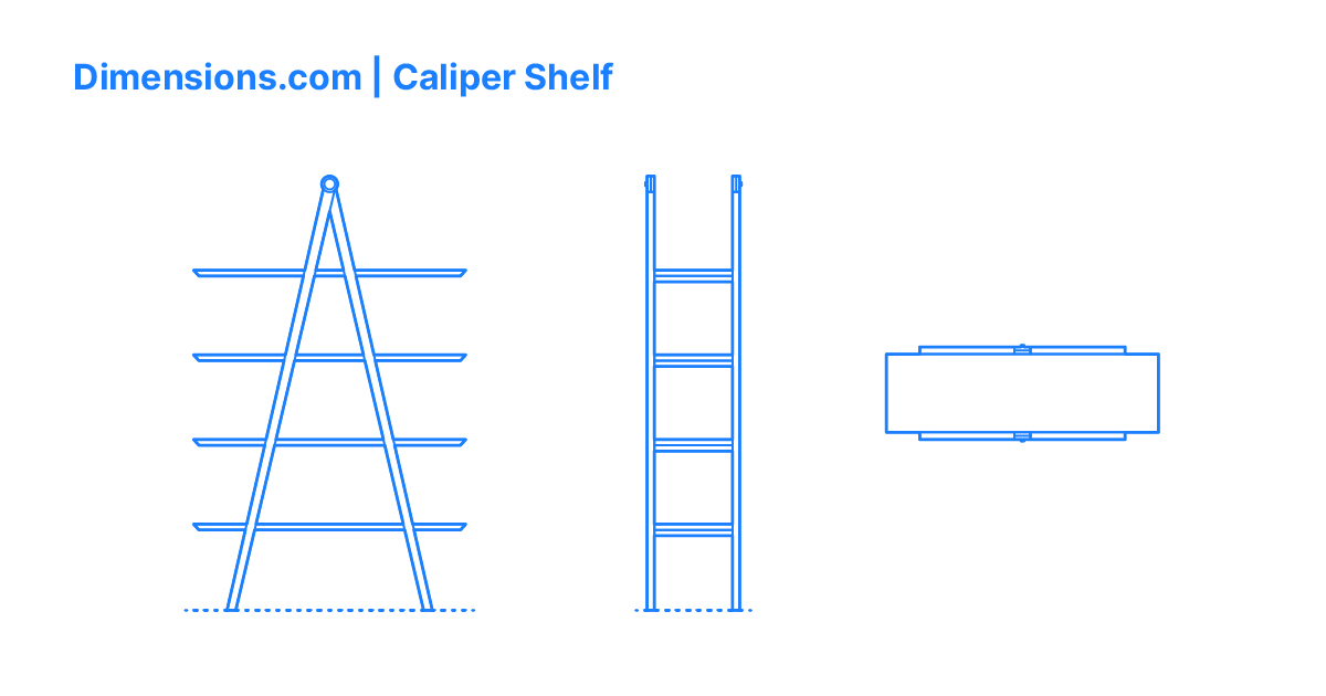 Caliper Shelf Dimensions & Drawings | Dimensions.com