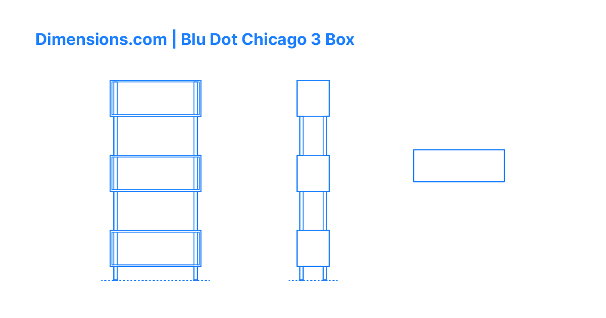 Chicago 3 Box Dimensions & Drawings | Dimensions.com