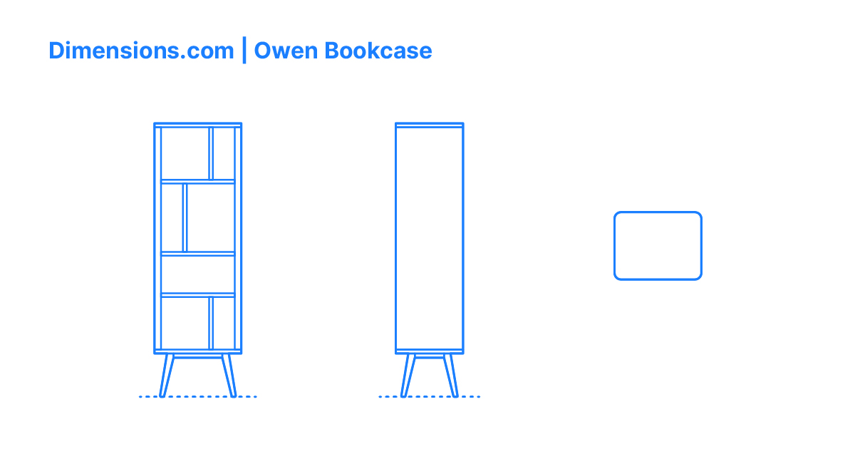 Owen Bookcase Dimensions & Drawings | Dimensions.com