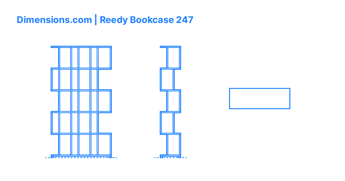 Reedy Bookcase 247 Dimensions & Drawings | Dimensions.com