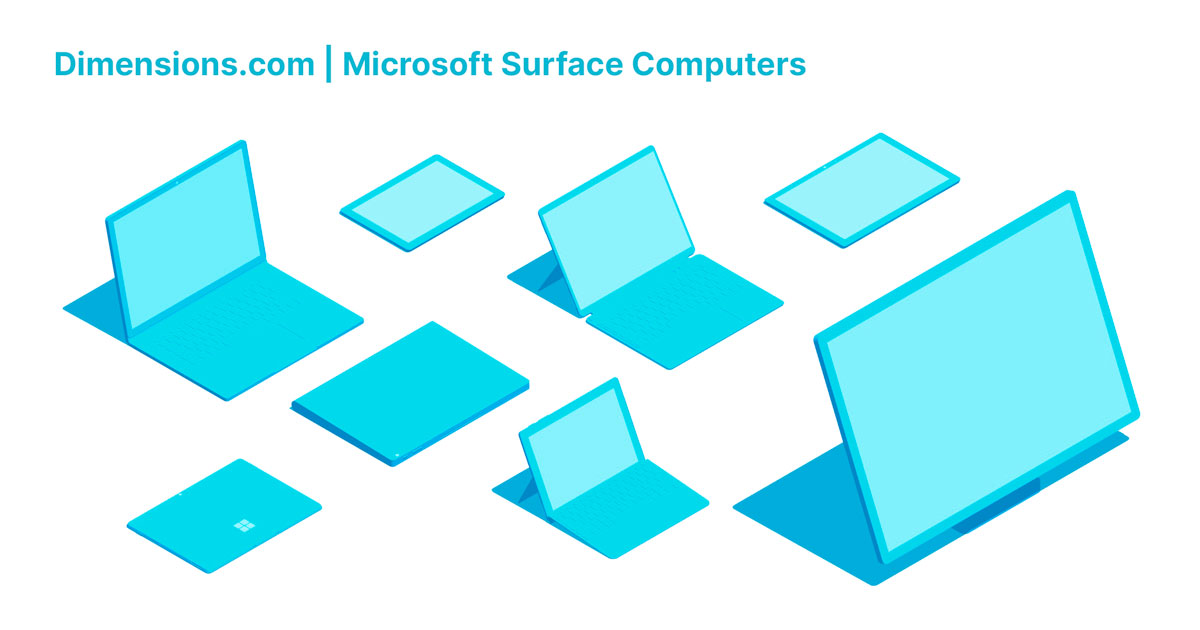 Microsoft Surface Computers Dimensions & Drawings | Dimensions.com
