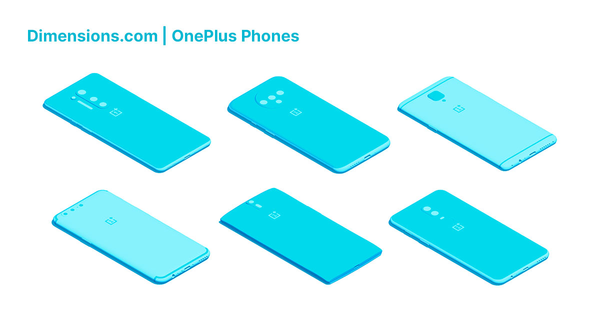 OnePlus Phones Dimensions & Drawings | Dimensions.com