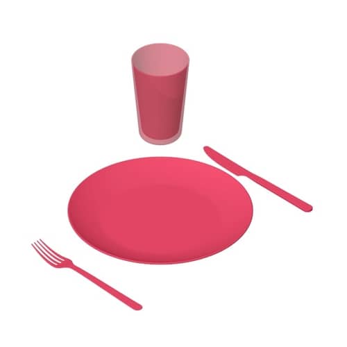 Pizzeria Table Setting Dimensions & Drawings | Dimensions.com