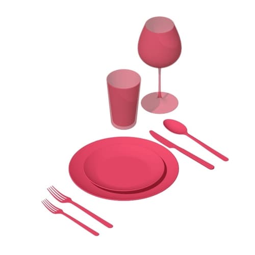 Five-Course Table Setting Dimensions & Drawings | Dimensions.com