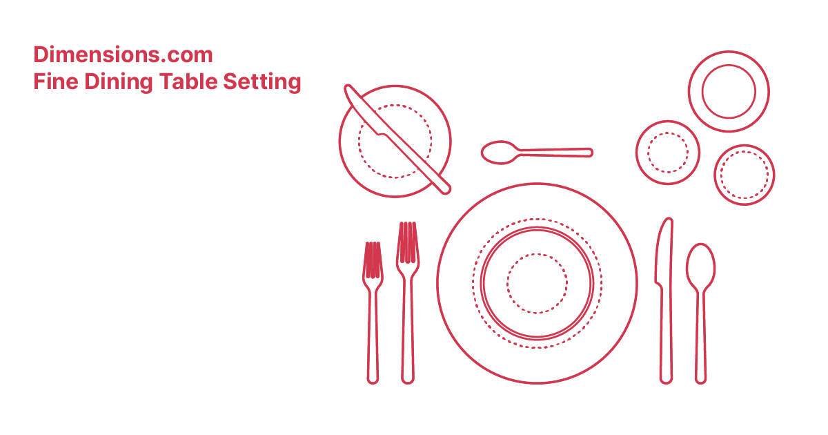 Fine Dining Table Setting Dimensions & Drawings | Dimensions.com