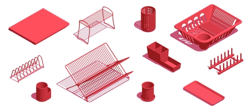 Dish Drying Racks | Dish Drainers Dimensions & Drawings | Dimensions.com