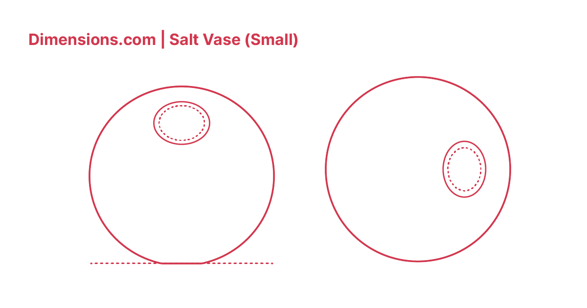 Salt Vase (Small) Dimensions & Drawings | Dimensions.com