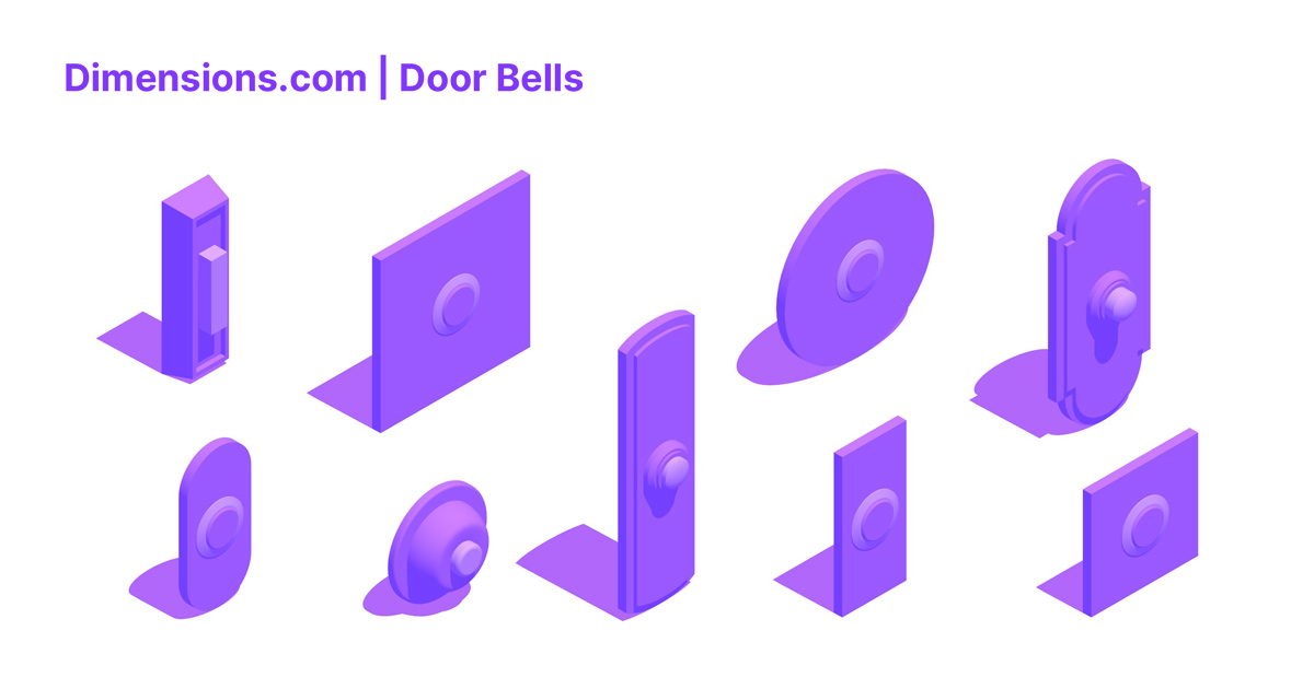 Door Bells | Doorbells Dimensions & Drawings | Dimensions.com