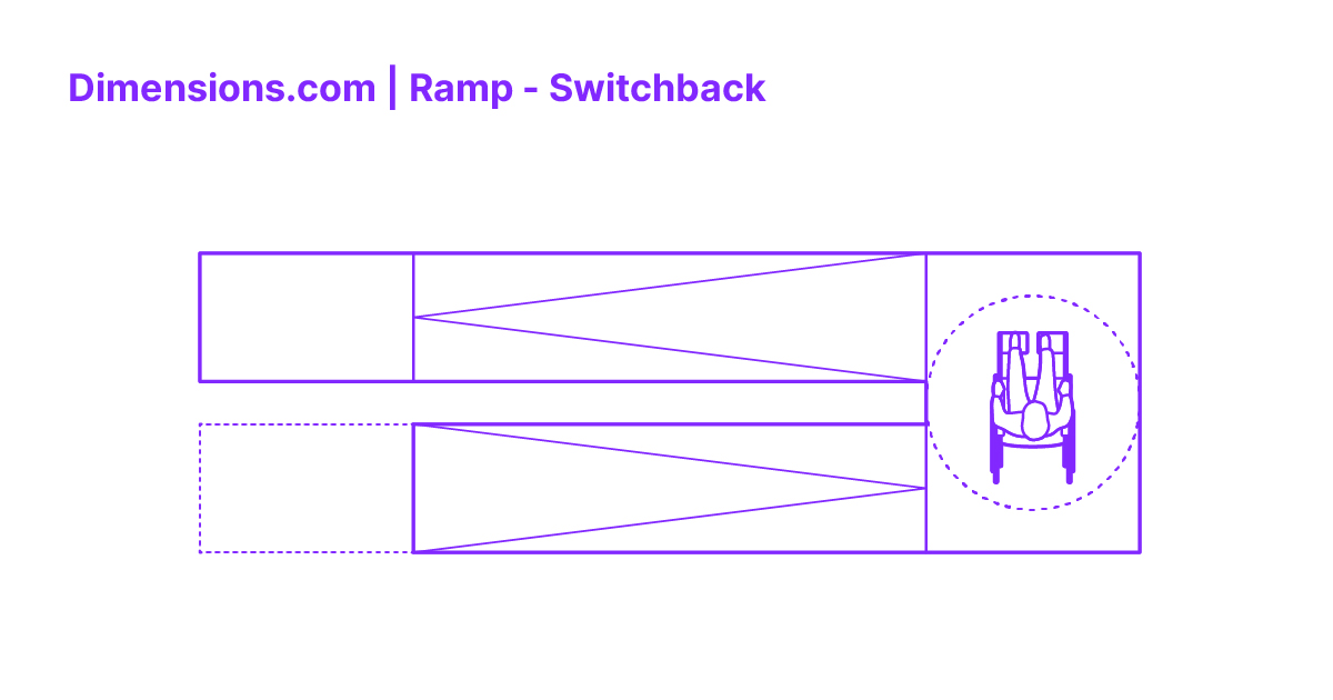 Ramp - Switchback Dimensions & Drawings | Dimensions.com