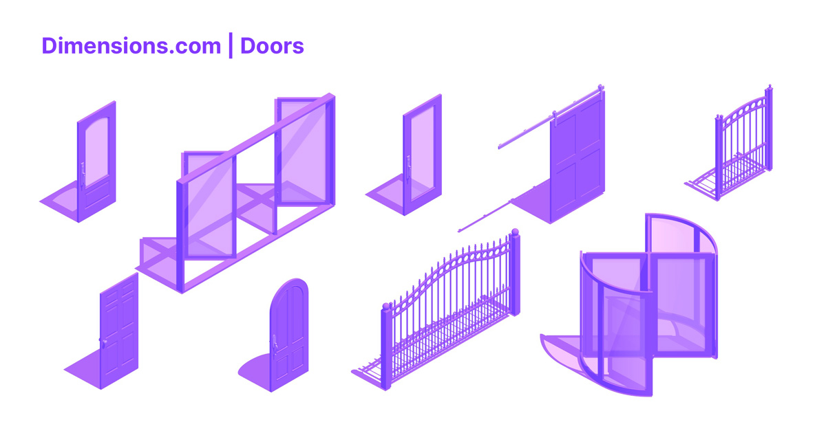 Doors Dimensions & Drawings | Dimensions.com