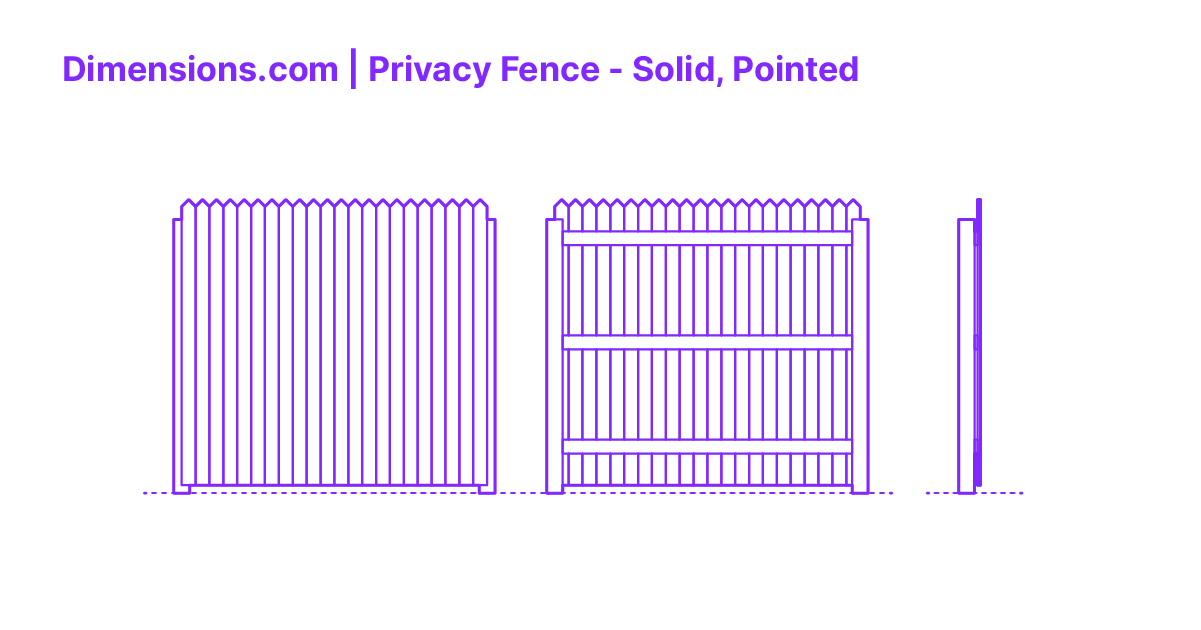 Wood Fence Drawing