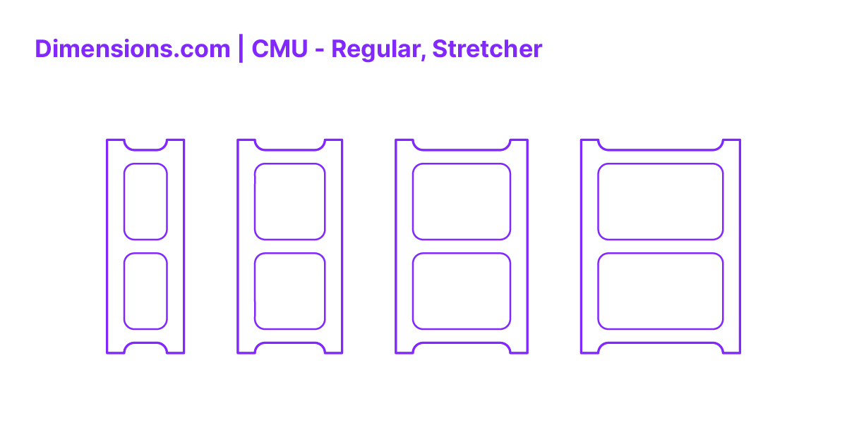 CMU Regular, Firewall Dimensions Drawings, 51% OFF