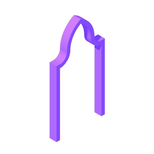 Stilo Door Stopper (Floor) Dimensions & Drawings | Dimensions.com