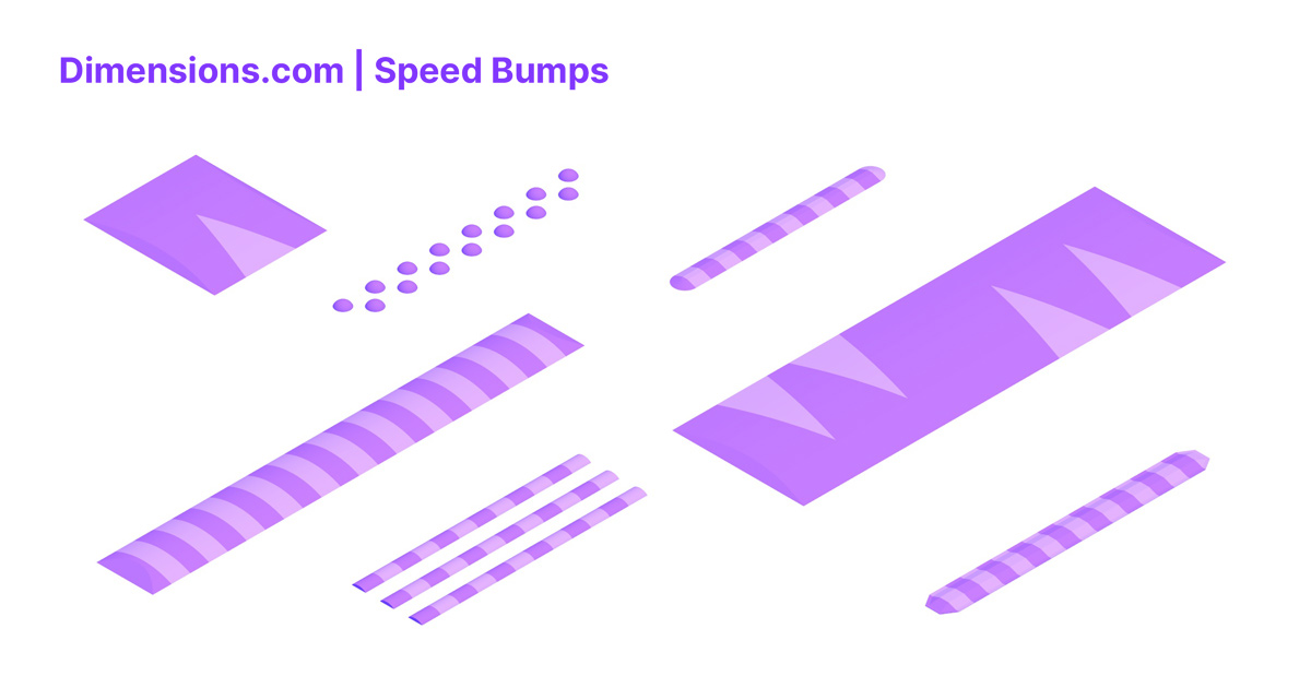 Speed Bumps Dimensions & Drawings | Dimensions.com
