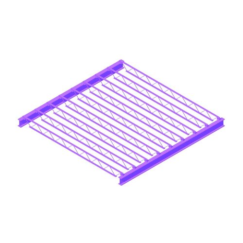 Steel Floor - One-Way, I-Beam Dimensions & Drawings | Dimensions.com